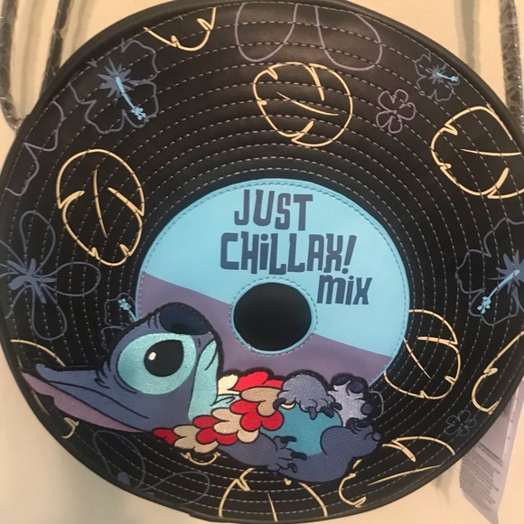Disney | Bags | Disney Stitch Record Crossbody Bag Nwt New 22 | Poshmark